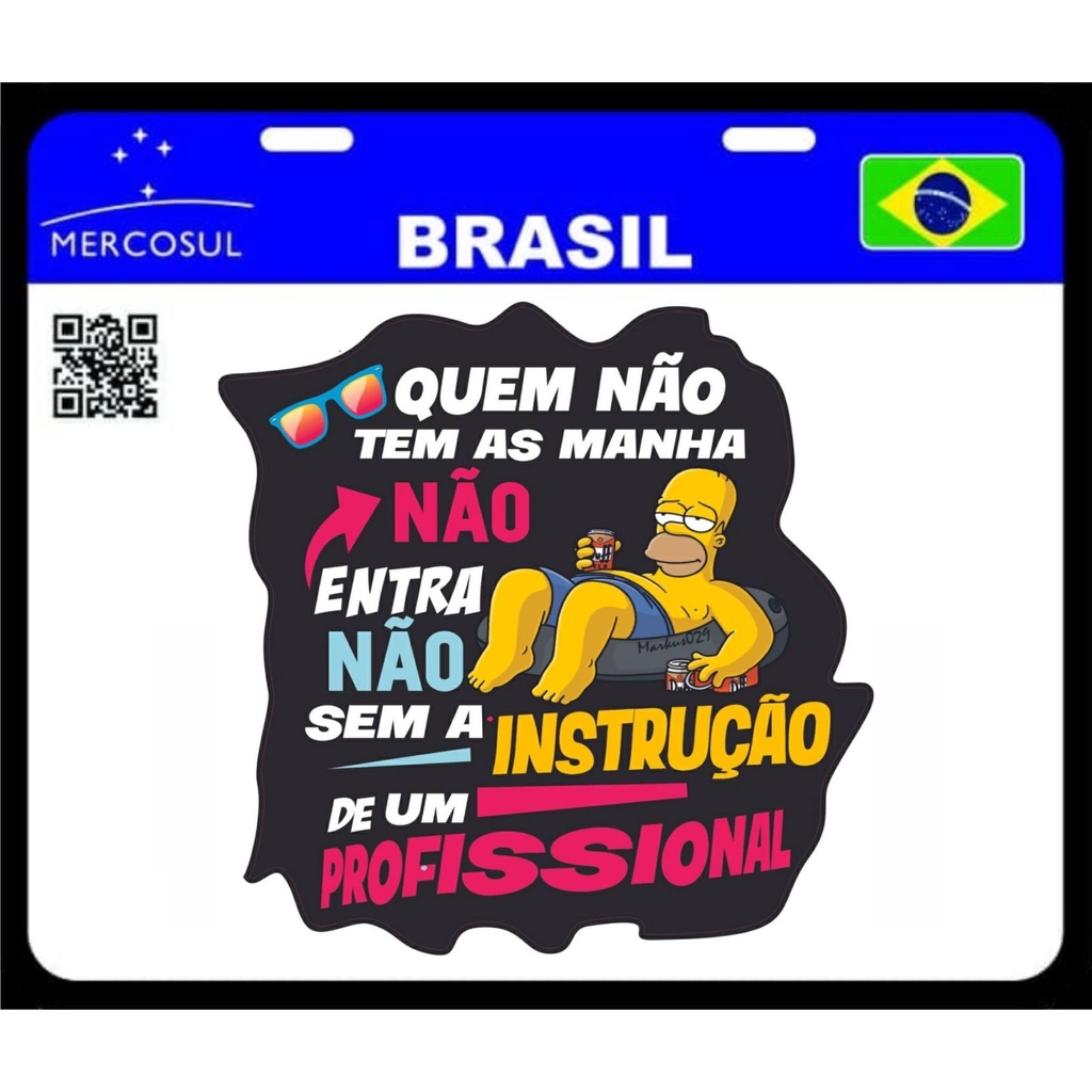 Placa De Moto Decorativa Que Nao Tem As Manhas Nao Entra Nao | Shopee ...