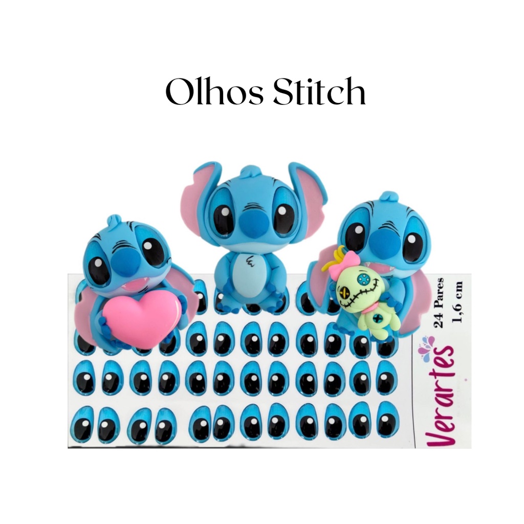 ADESIVO RESINADO REF.: OLHO STITCH | Shopee Brasil