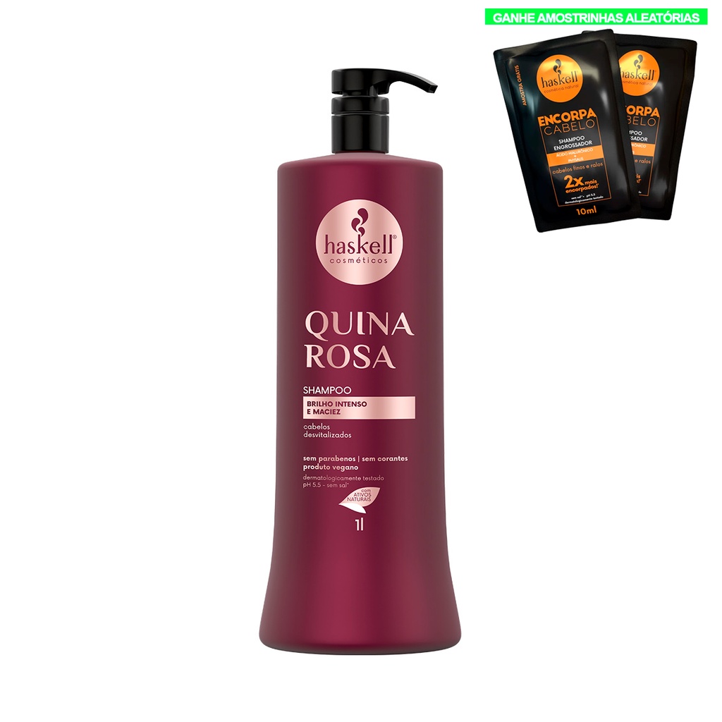 Haskell Quina Rosa Shampoo 1 L | Shopee Brasil
