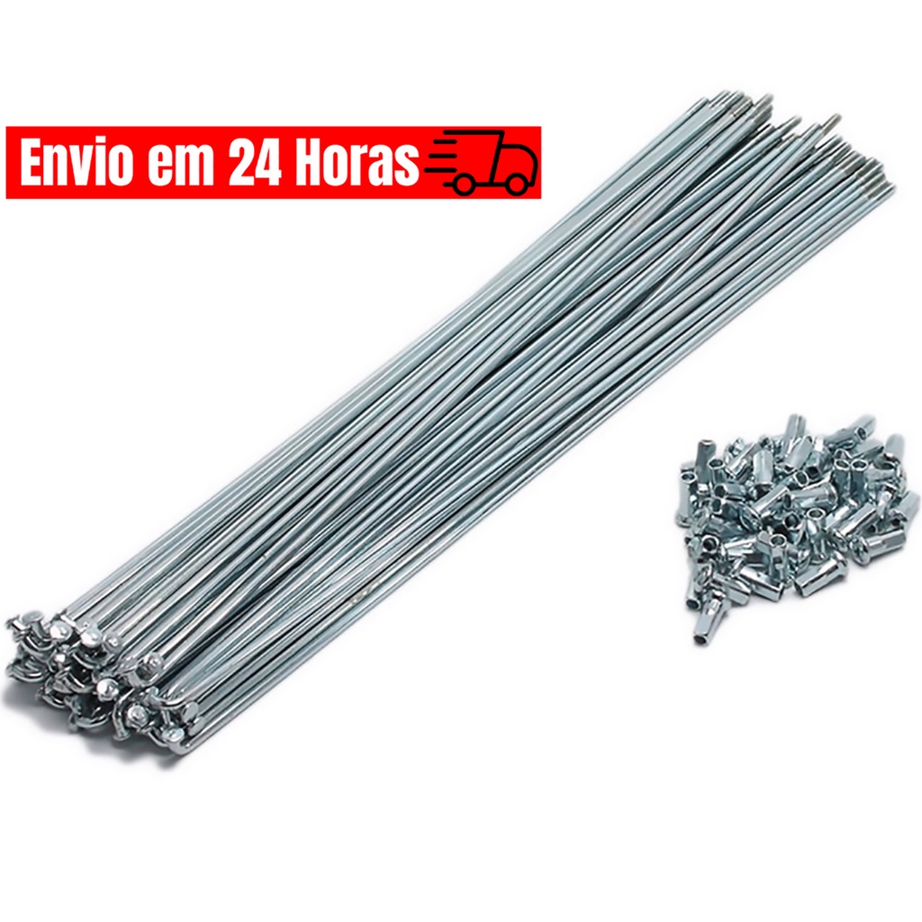 Raio Duplo Grosso Cromado 255mm,263mm,275mm Bicicleta (Serve em Aro 26 Aero) Bike | Shopee Brasil