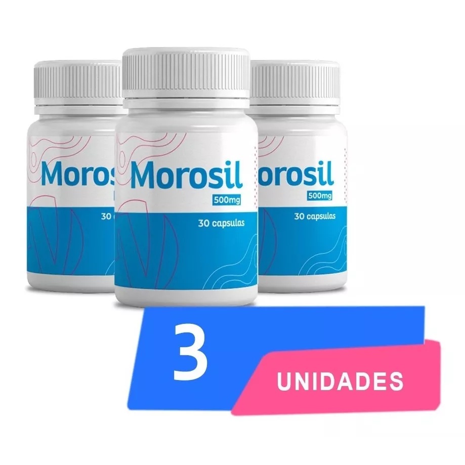 Morosil 500mg - 3 Potes Com 30 Capsulas - | Shopee Brasil