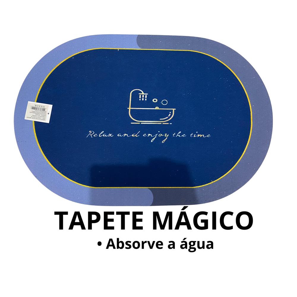 Tapete Antiderrapante Banheiro Capacho Absorvente Banheiro | Shopee Brasil