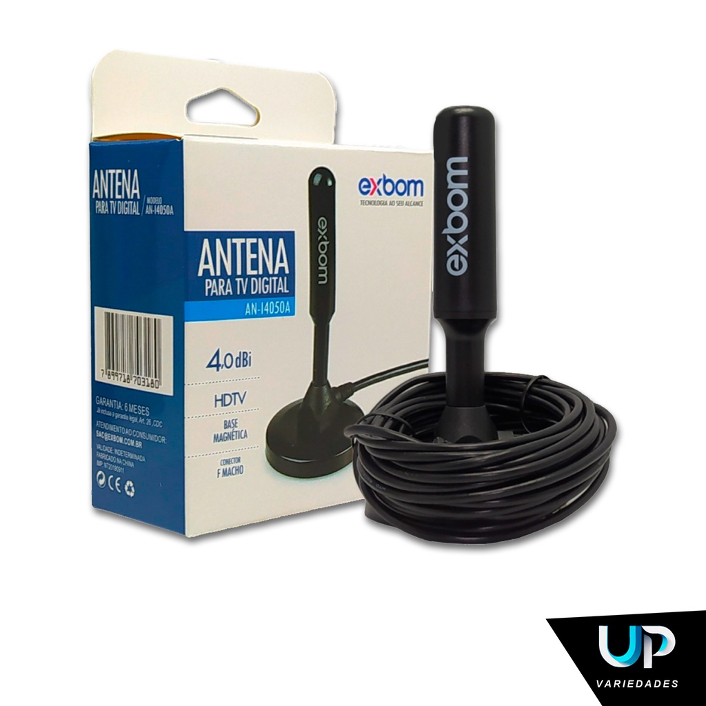 ANTENA RECEPTORA TV DIGITAL CANAIS ABERTOS ORIGINAL FULL HDTV 4K ...