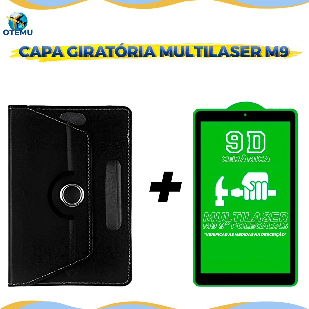 Capa Giratória + Película de Cerâmica para Tablet Lenovo M9 ou Só Película Ou Só Capa | Shopee ...