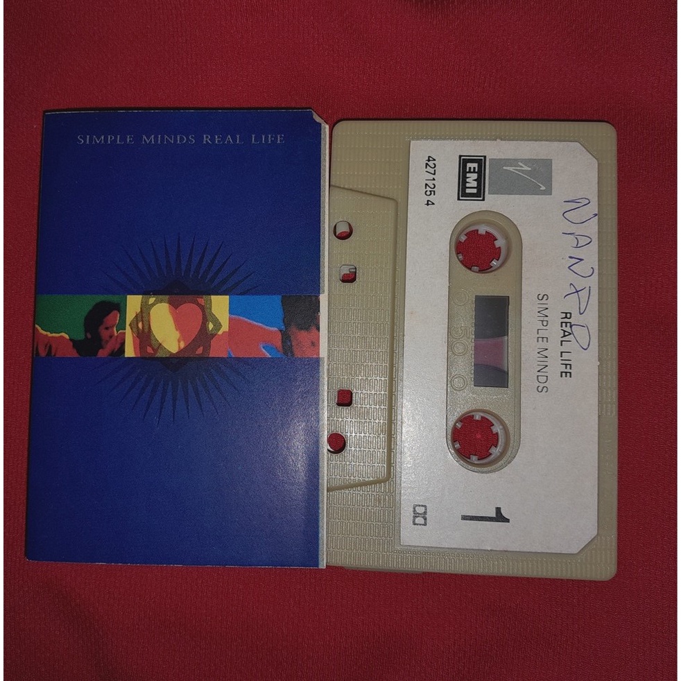 Fita K7 Banda Simple Minds Real Life Rock Synth Pop Fita Cassete ...
