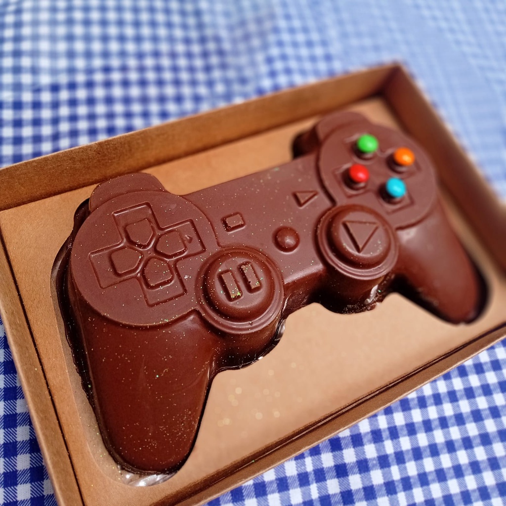 10 UND CAIXA PEQ. PLAYSTATION JOYSTICK CONTROLE DE CHOCOLATE - MODELO ...