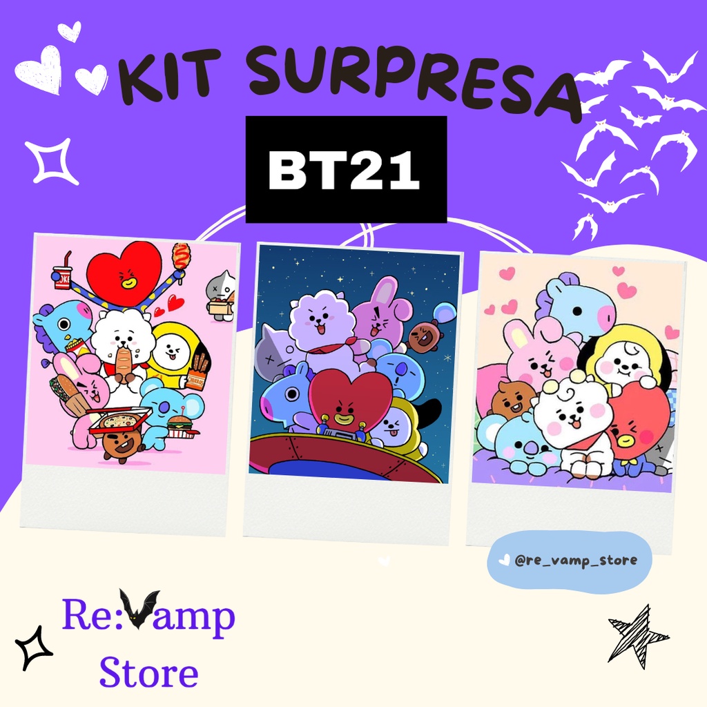 Kit Personalizado BT21 Mascotes do BTS Kpop | Shopee Brasil