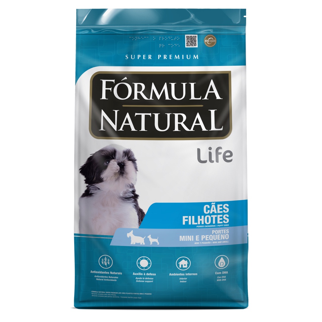 Fórmula Natural Life Cães Filhotes Portes Mini e Pequeno 15kg - RAÇÃO ...
