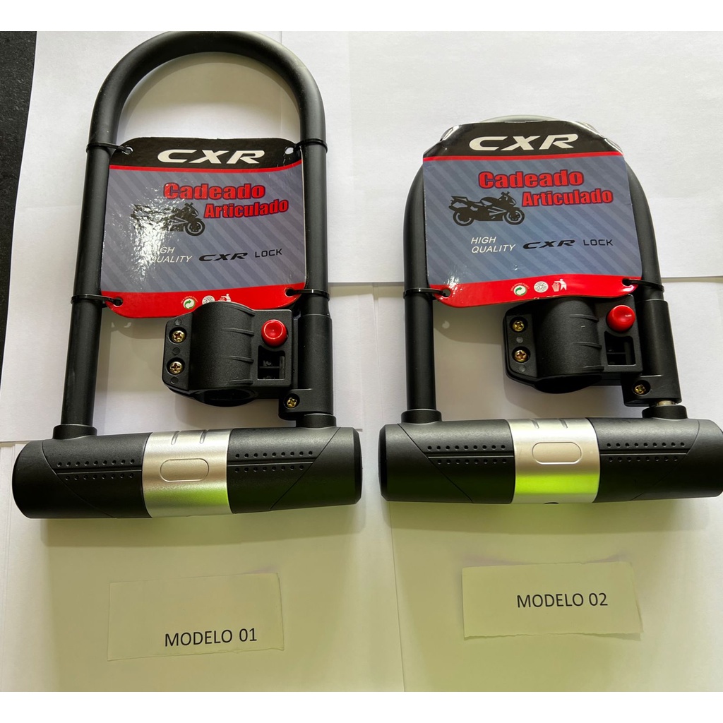 Tranca Trava tipo Em U - Melhor Lock Motos Bicicletas Anti-furto (dois ...