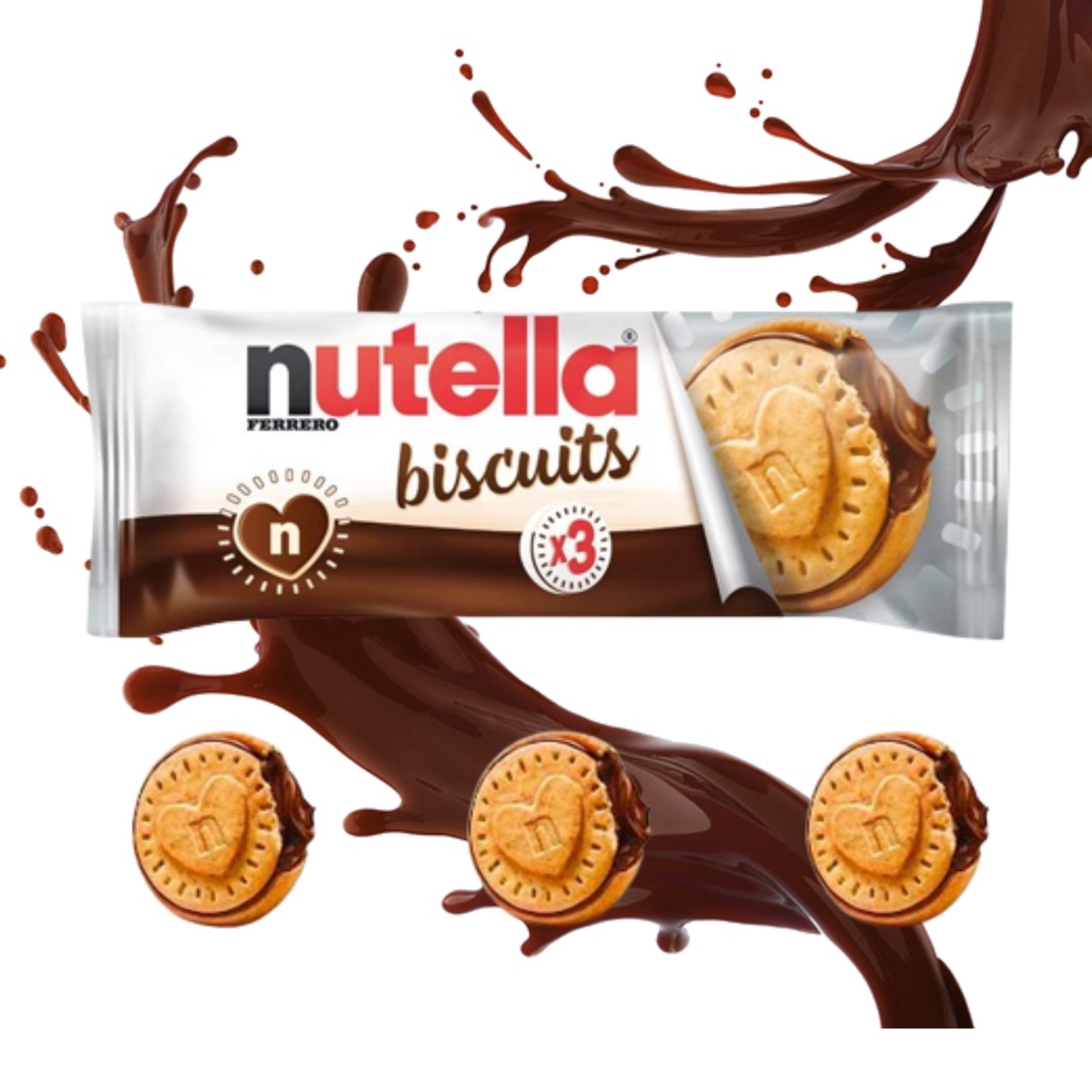 Nutella Biscuits Biscoitos Bolacha Ferrero Importado 41,4g | Shopee Brasil
