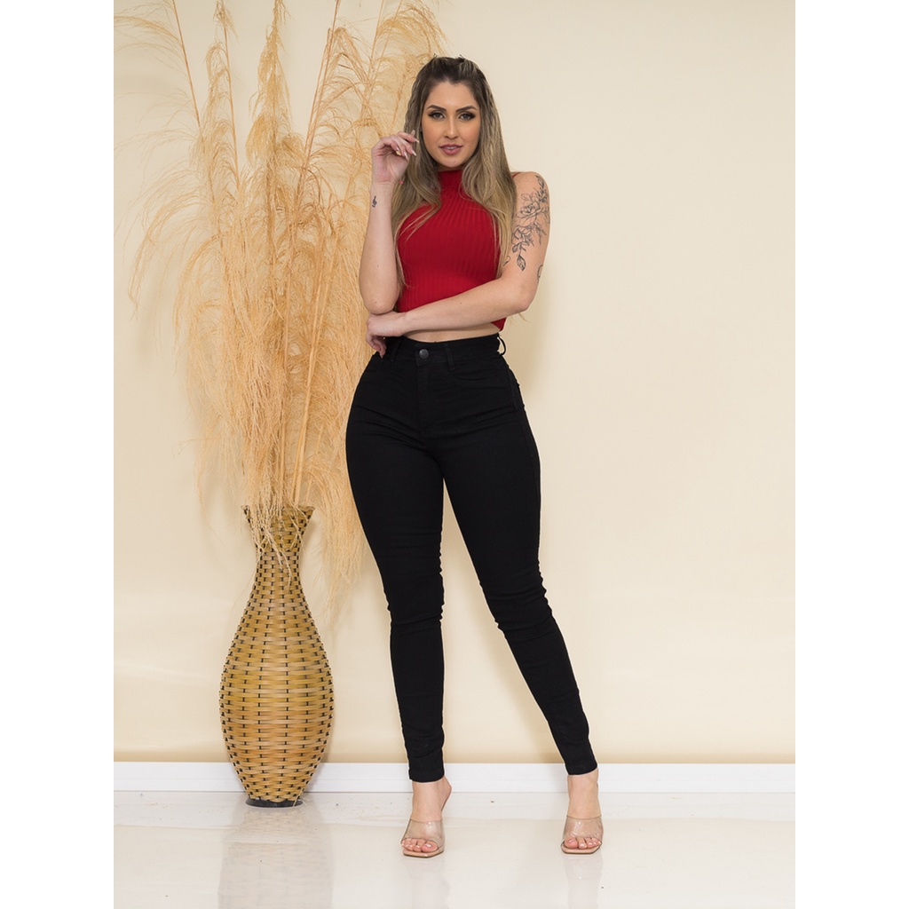 Calça jeans Black lisa (segura lavagens) | Shopee Brasil