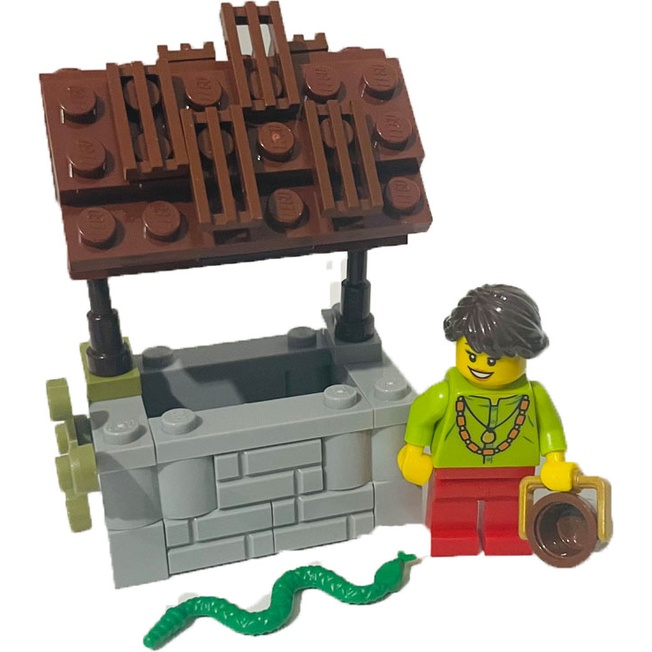 Lego original castle medieval kingdoms poço com minifigura | Shopee Brasil