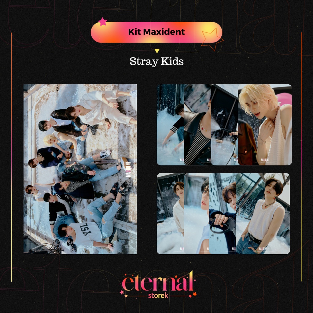 Kit Maxident STRAY KIDS | Shopee Brasil