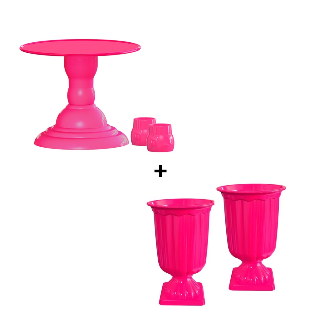 Kit Boleira Royale Dubai 22cm e 2 Vasos Grego Diversas Cores | Shopee ...