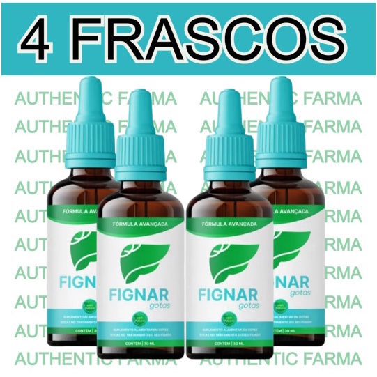 4 Frascos 30m Fignar Gotas Renove A Saúde Do Seu Fígado. | Shopee Brasil