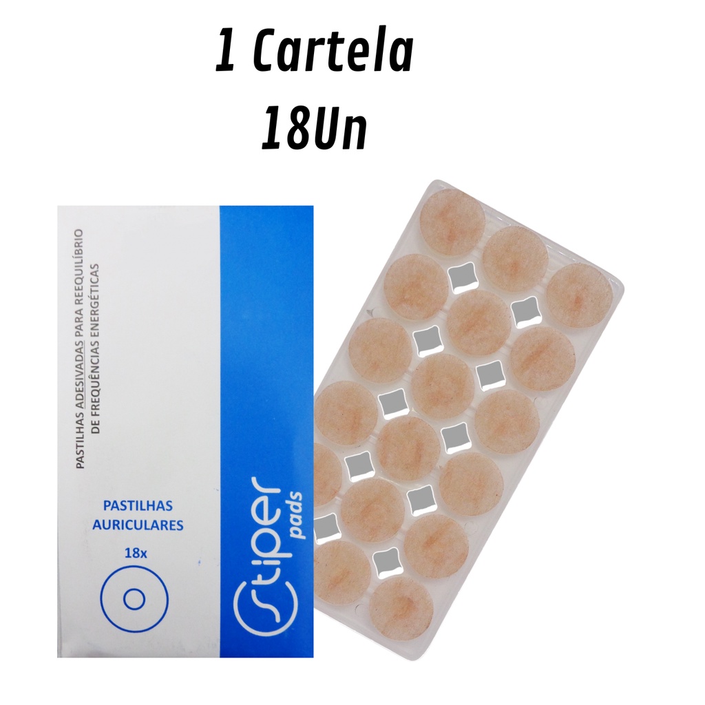 Kit 1 Cartelas Stiper Pad Auricular 18un Adesivados Stiperterapia ...