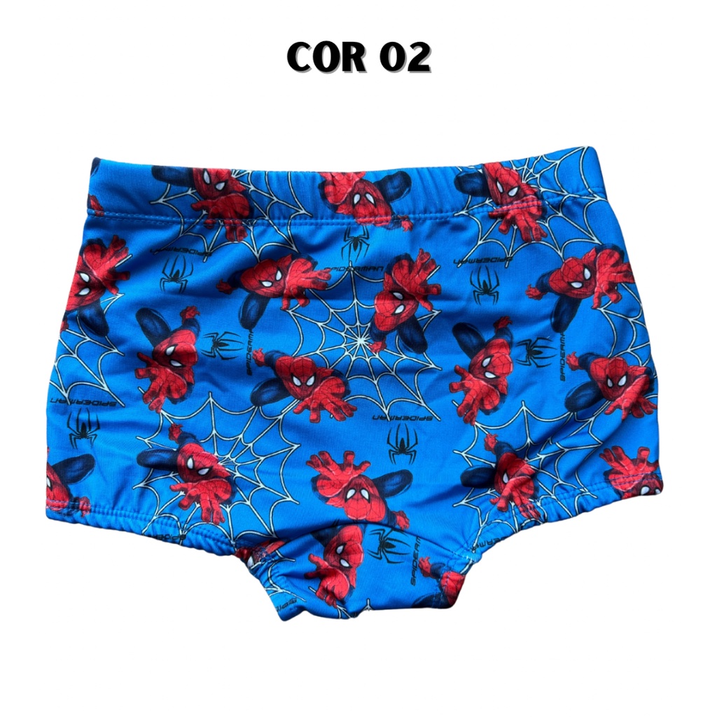 Sunga Infantil Box Com Estampas de Desenhos Animados e Cadarço para ...