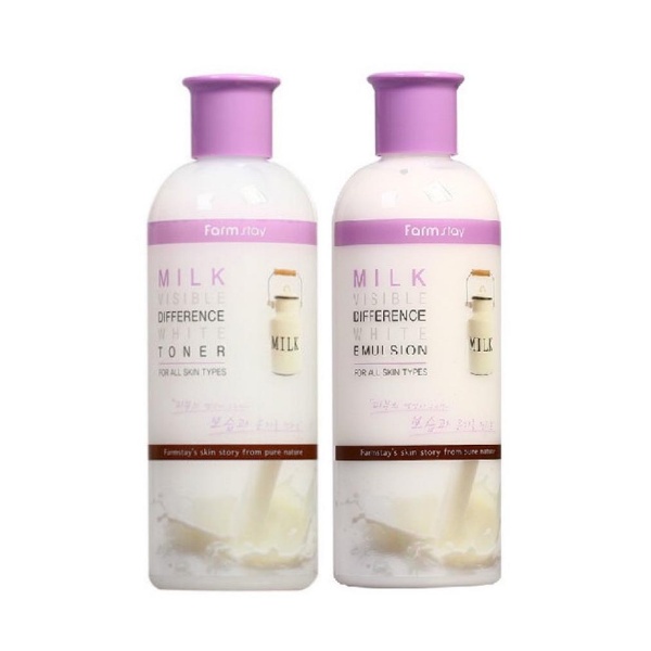 farmstay visible difference moisture toner emulsion milk 350g | Shopee ...