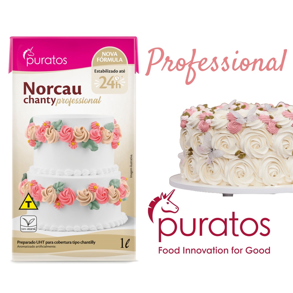 Chantilly Norcau Chanty Professional 1L - Puratos- Creme Chantilly ...