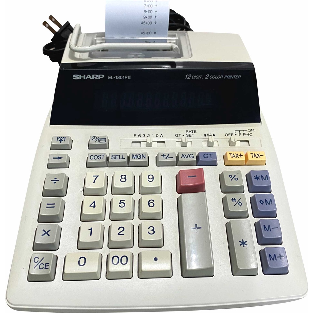 Calculadora Sharp El-1801PIII 12 Digit. Revisada - Semi Nova | Shopee ...