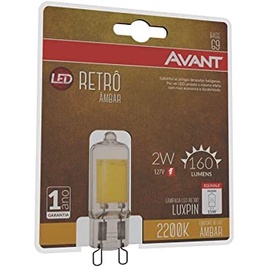 Lampada Led Retro Luxpin G9 2200K 2W 127V Branco Quente Avant | Shopee ...