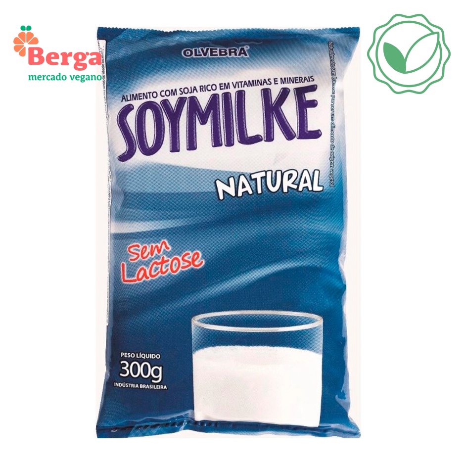 LEITE DE SOJA EM PÓ NATURAL 300G SOYMILKE - PRODUTO VEGANO | Shopee Brasil
