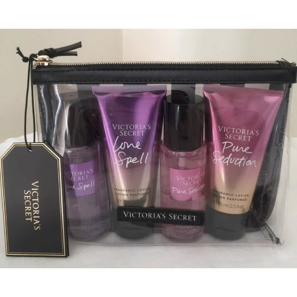 Kit Miniaturas Victoria's Secret - Love Spell e Pure Seduction | Shopee Brasil