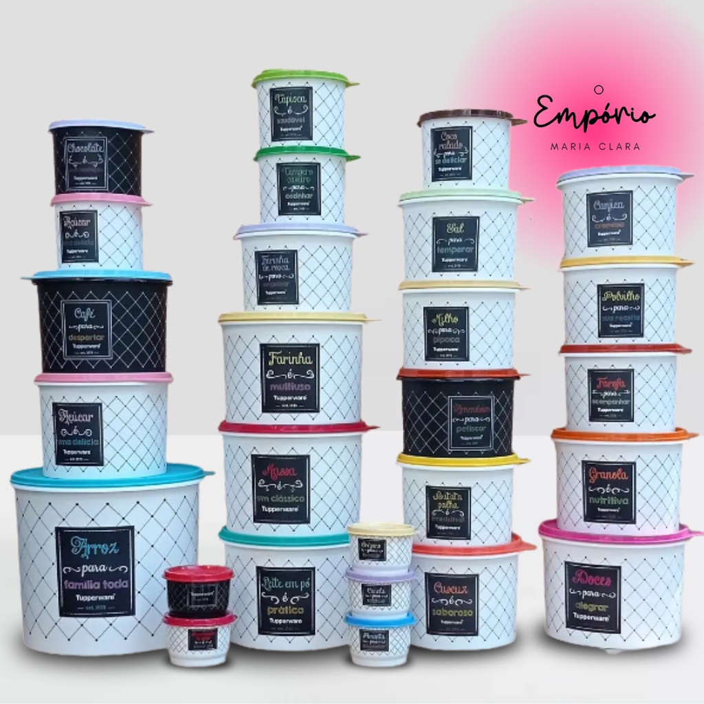Linha Bistrô TUPPERWARE (Valores POR UNIDADE) (EST) | Shopee Brasil
