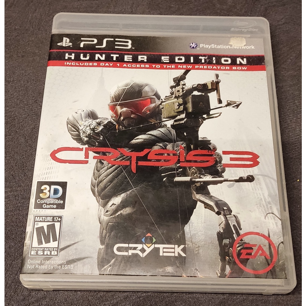 Jogo Crysis 3 Hunter Edition s/ Manual - Playstation 3 Ps3 - Mídia ...