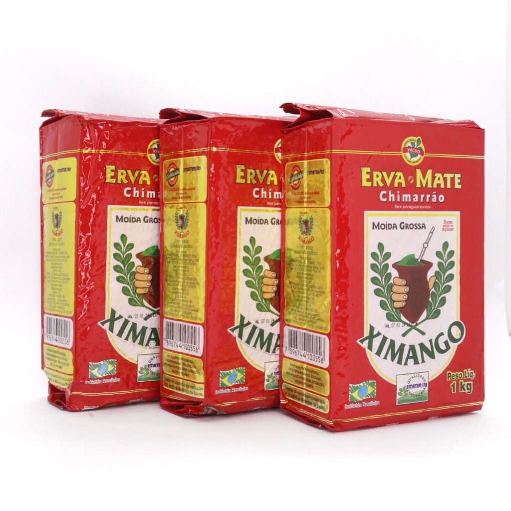Erva Mate Ximango Moída Grossa - 3 unidades de 1kg – Chimarrão, Mate ...
