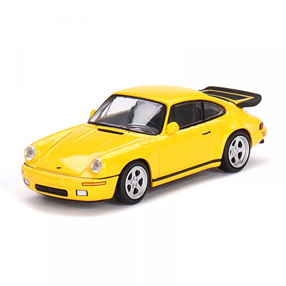 Mini GT MGT00419-L 419 1/64 RUF CTR 1987 Flora Amarelo LHD DIECAST ...