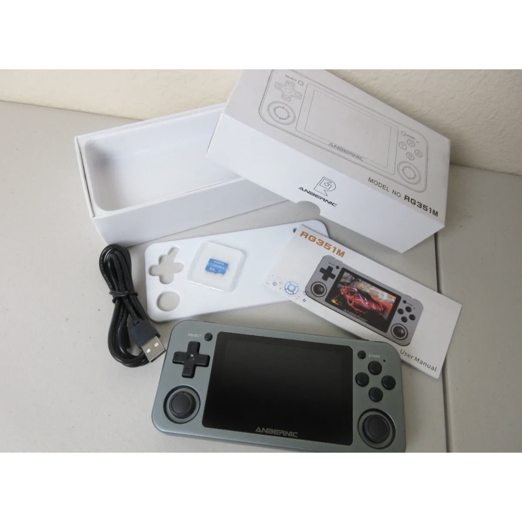 ANBERNIC RG351M Handheld Retro Game Console, IPS Screen, 64 GB SD (New ...