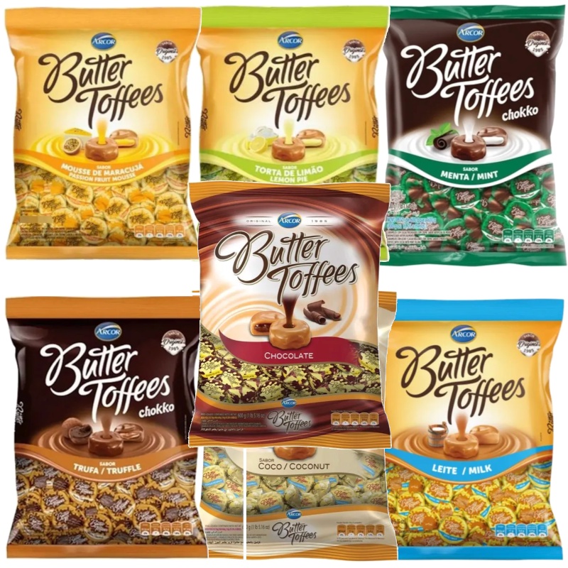 Balas Butter TOFFEE - Balas Amanteigadas Caramelo Toffees- Diversos ...