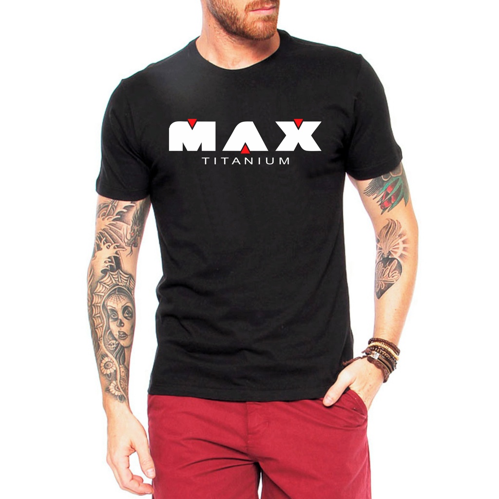 camiseta camisa masculina max titanium academia treino | Shopee Brasil