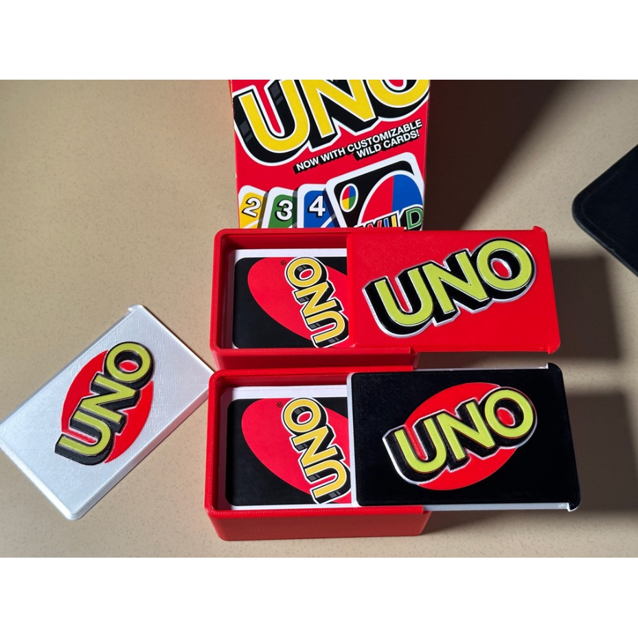 Box Caixa Guardar Baralho Uno Minimalista, Uno Flip, Uno Flex Sleeves ...