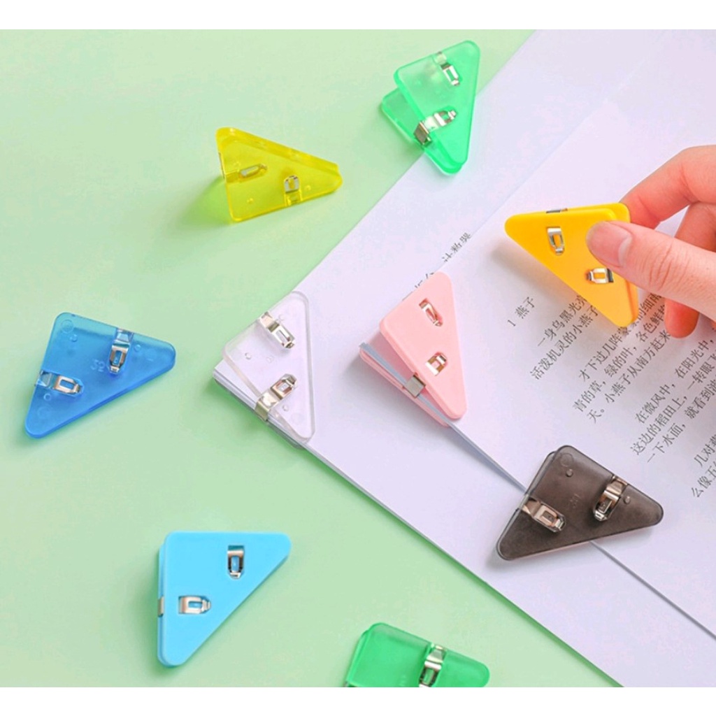Clip de canto para caderno, folhas | Shopee Brasil