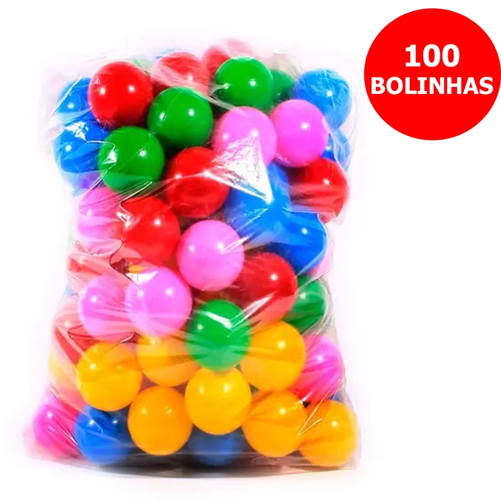 Bolinha Plastica 100 Unidades Bolinhas Para Piscina Super Coloridas ...
