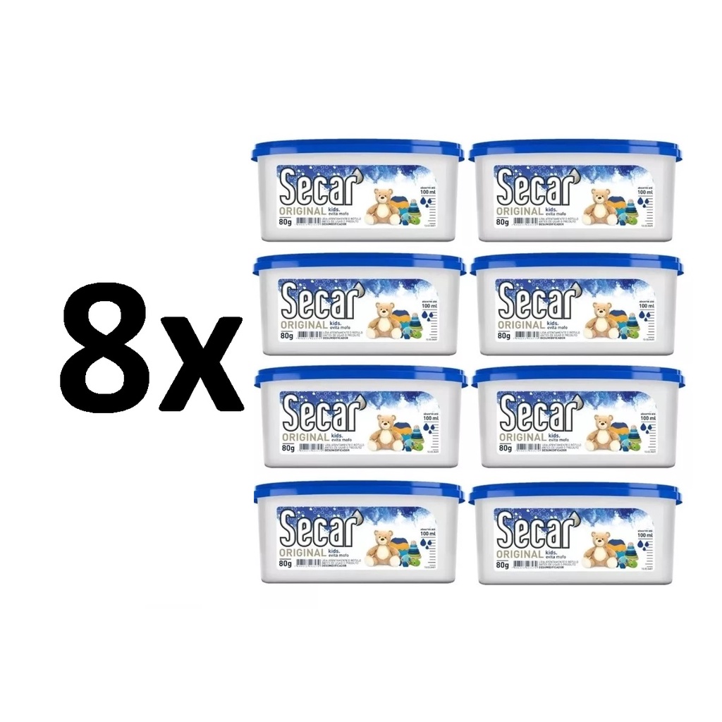 8 unid Anti Mofo Desumidificador Secar Original Kids 80g | Shopee Brasil