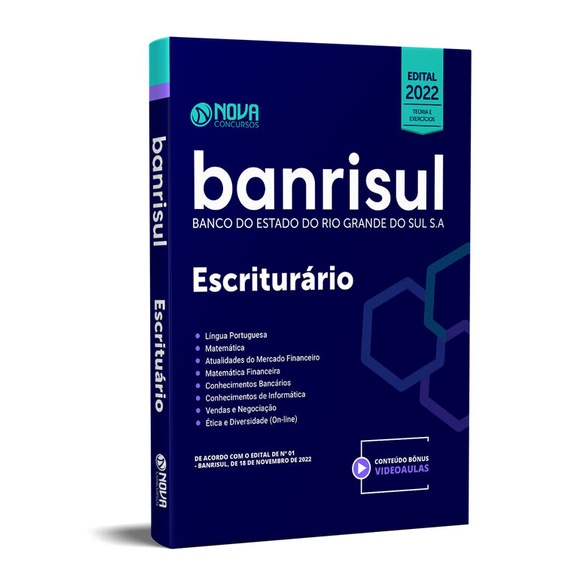 Apostila BANRISUL 2022 - Escriturário | Shopee Brasil