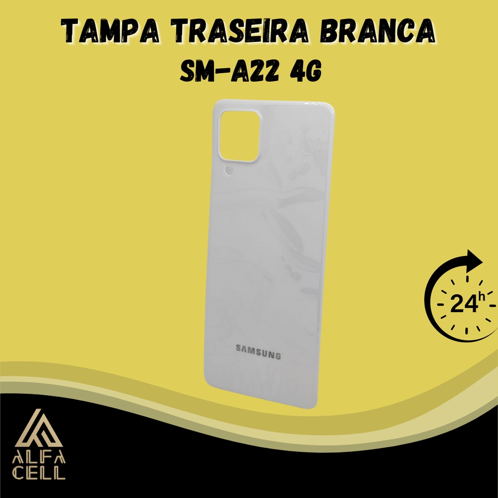 Tampa traseira branca para modelo Samsung A22 4G | Shopee Brasil