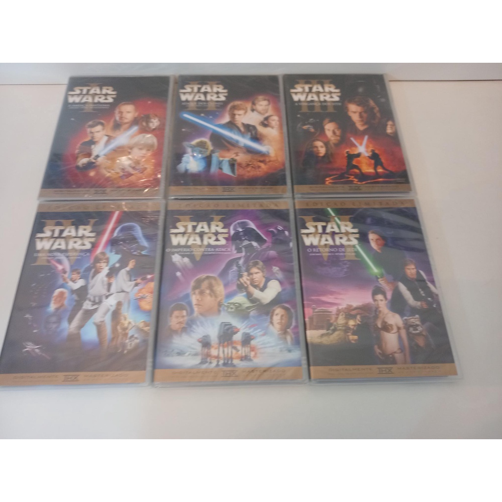Star Wars - Coleção Do I Ao V I - 12 Dvds Originais Lacrados | Shopee ...