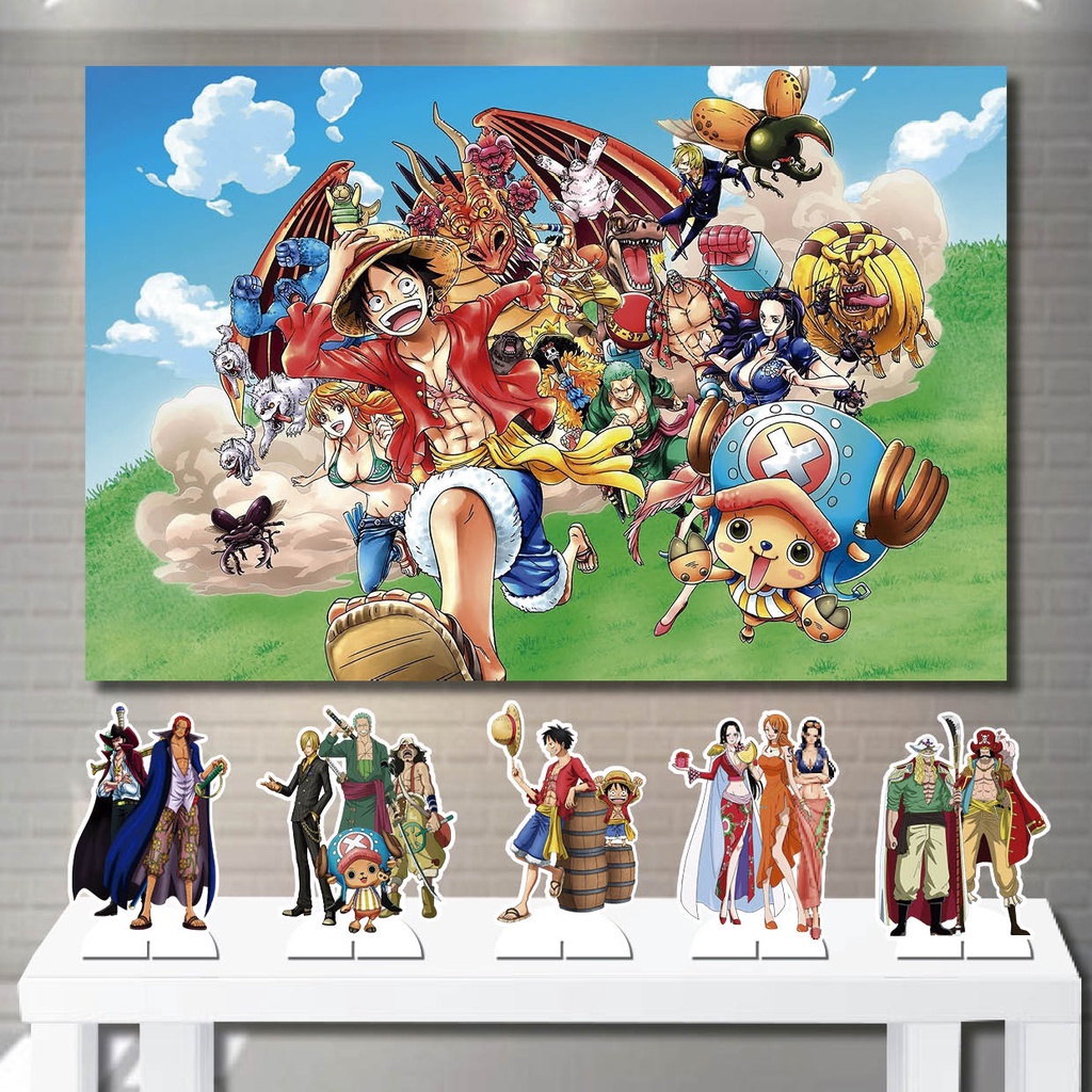 Kit Decoração Painel de Festa e Display de Mesa One Piece | Shopee Brasil