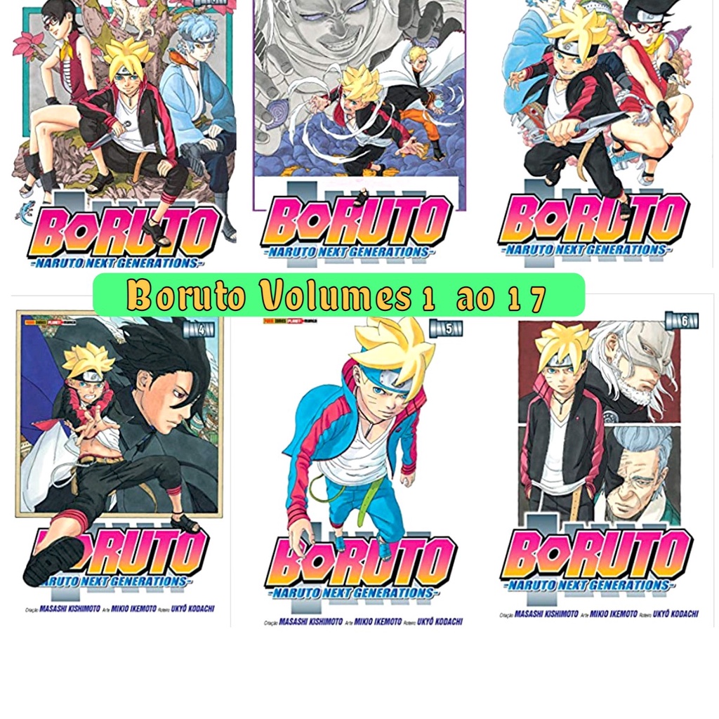 BORUTO - NARUTO NEXT GENERATIONS Mangá - Vol. 1,2,3,4,5,6,7,8,9,10,11 ...