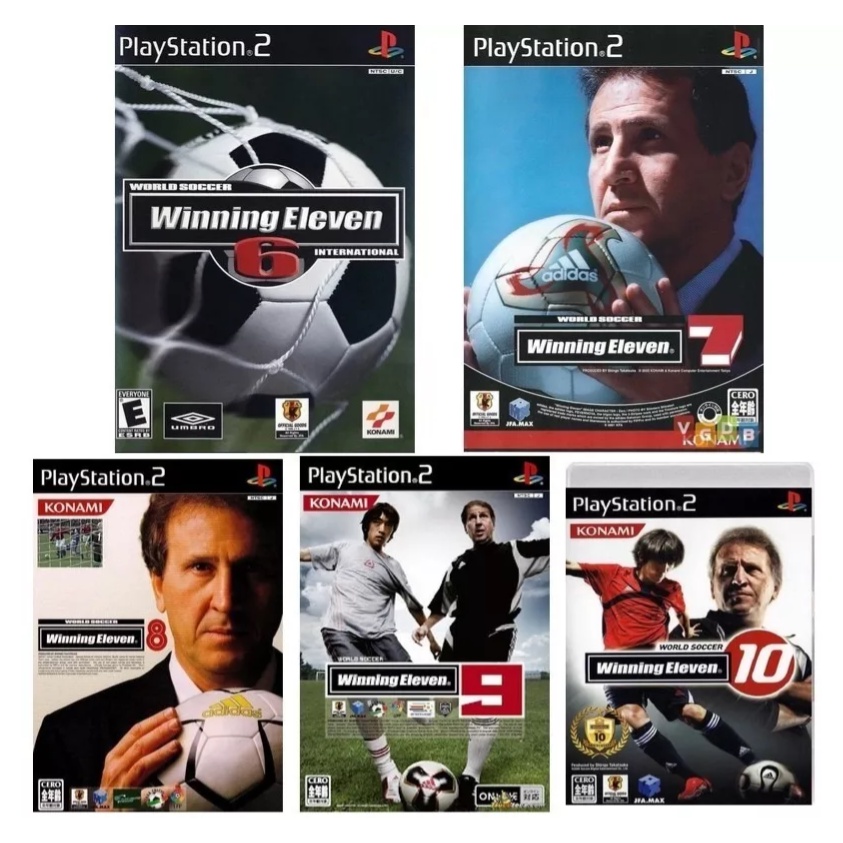 Kit Winning Eleven 6, 7, 8, 9, 10 Ps2 Patch (5 Jogos) Play2 | Shopee Brasil