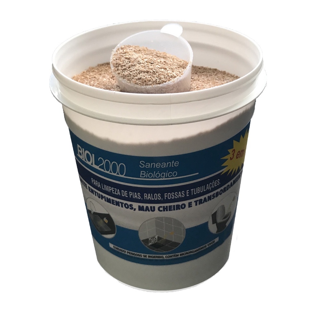 Biol2000 Limpa Ralos, Elimina Mau cheiro, Limpa Vaso Sanitário, Caixa ...