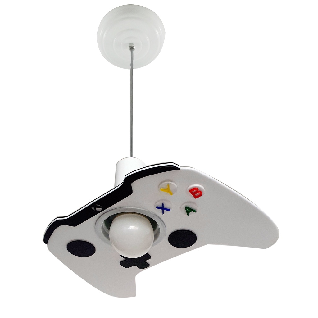 Luminária de Teto Xbox Quarto Gamer Kid Infantil Pendente Várias cores ...