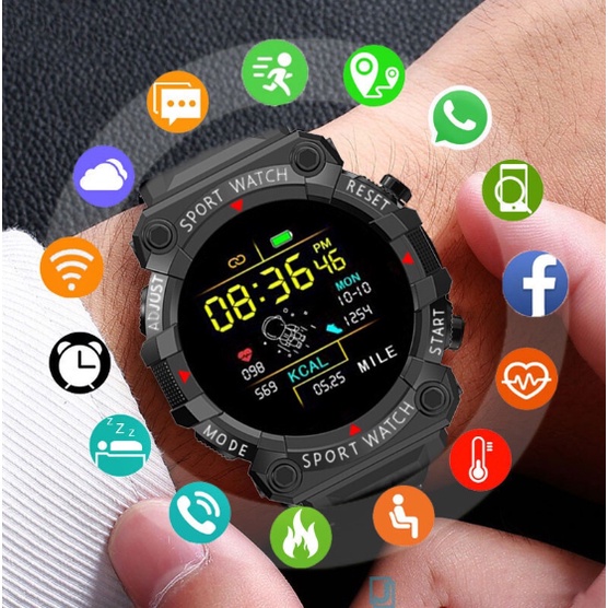 Smartwatch Smart FD68 FD68S IP67 Bluetooth Multifuncional À Prova D ...