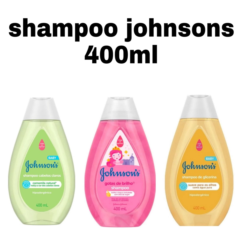 Shampoo Johnsons baby 400ml, escolha nas variações | Shopee Brasil