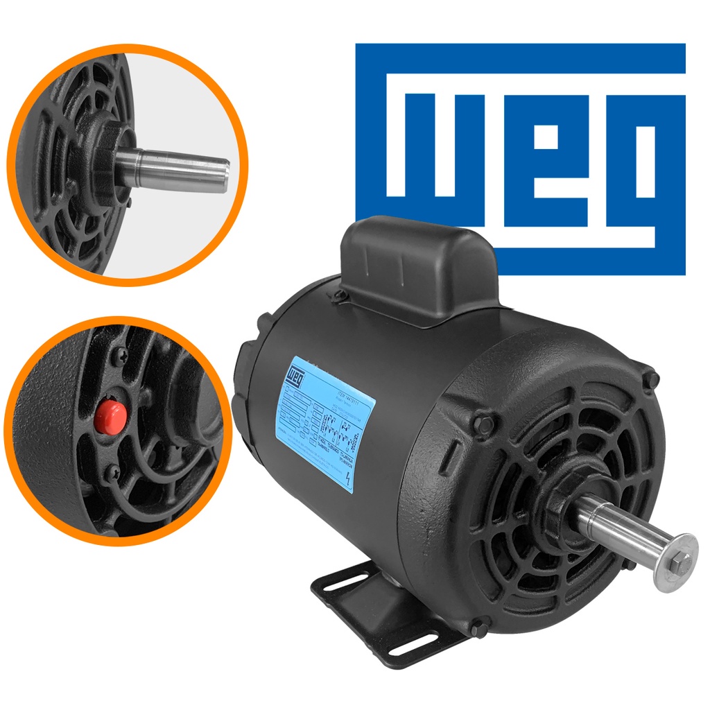 Motor Elétrico 2cv Alta Rotação Weg Compressor Ar 127/220v | Shopee Brasil