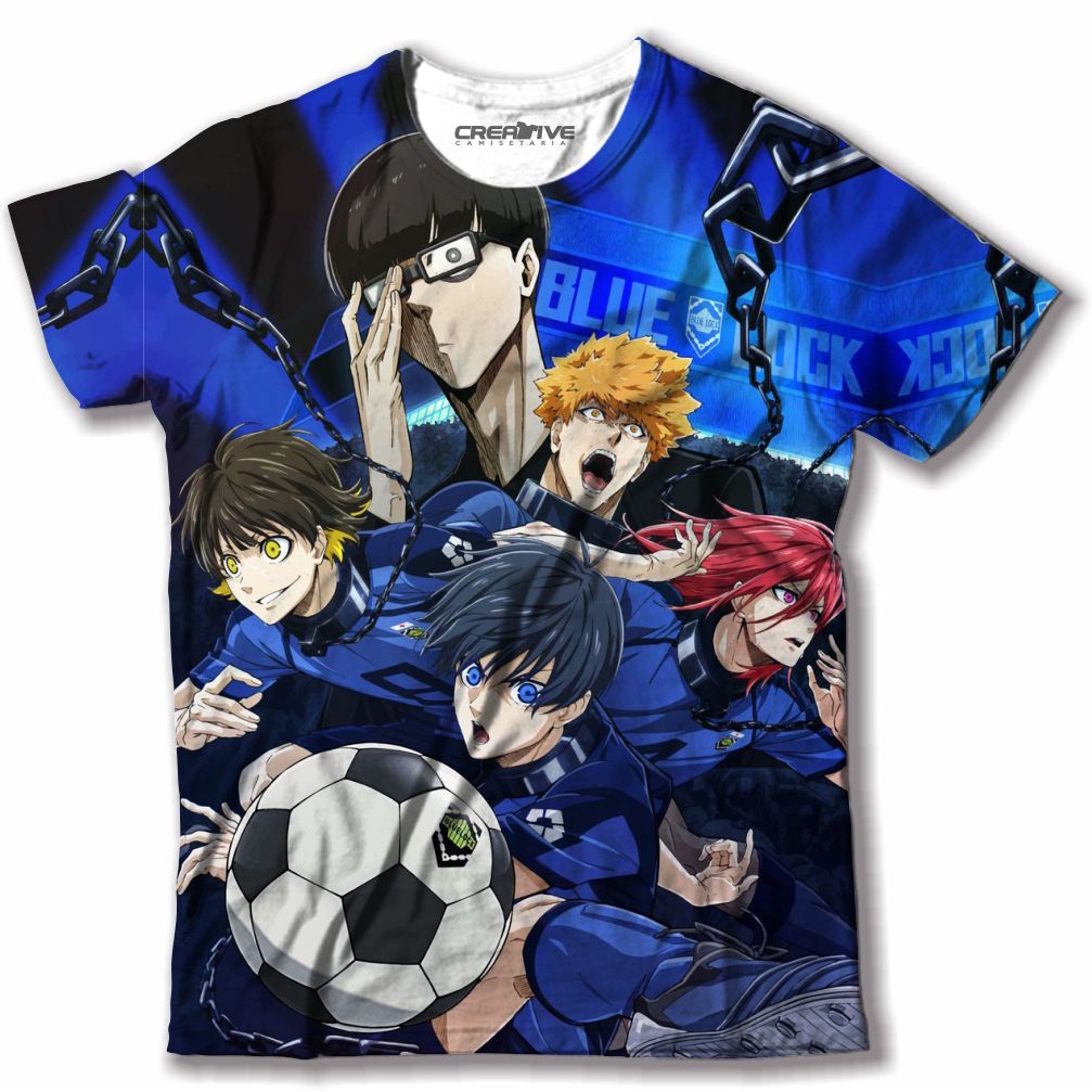 Camiseta Camisa Anime Blue Lock Eleven Vários Modelos | Shopee Brasil